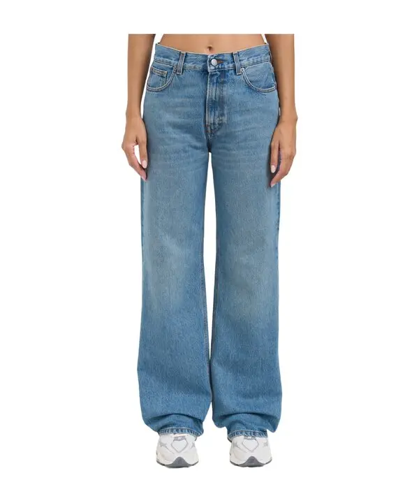 HAIKURE Five-pocket Denim Trousers - Blue