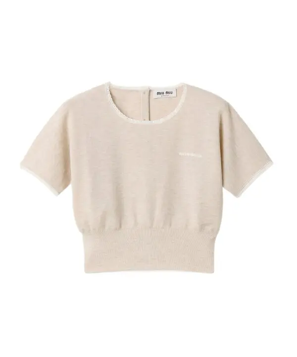 Miu Miu Cashmere Sweater - Ivory