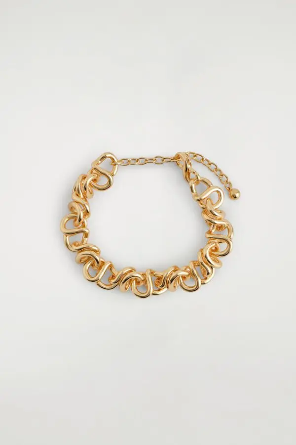 Cos Knotted Chain Bracelet - Gold