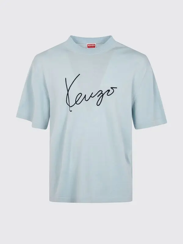 Kenzo Dropped Shoulder Pure Wool Logo T-shirt