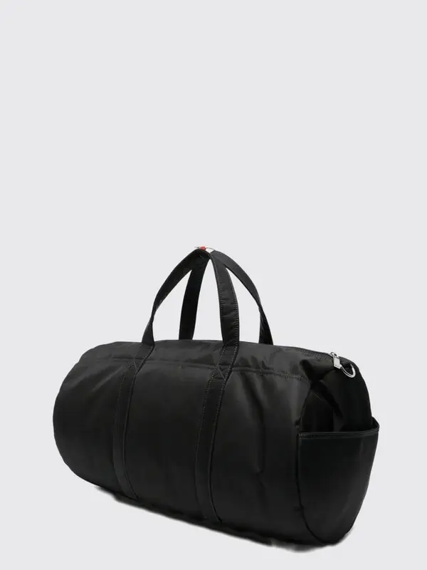 Kenzo Signature Nylon Duffle Travel Bag With Double Handle And Shoulder Strap