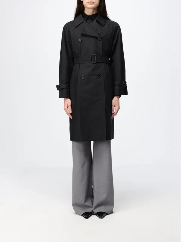 Max Mara Belted Trench Coat - Black
