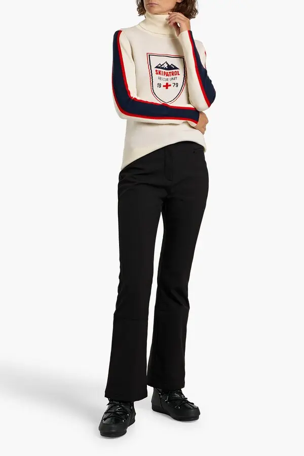 WE NORWEGIANS Jacquard Knit Merino Wool-blend Turtleneck Sweater