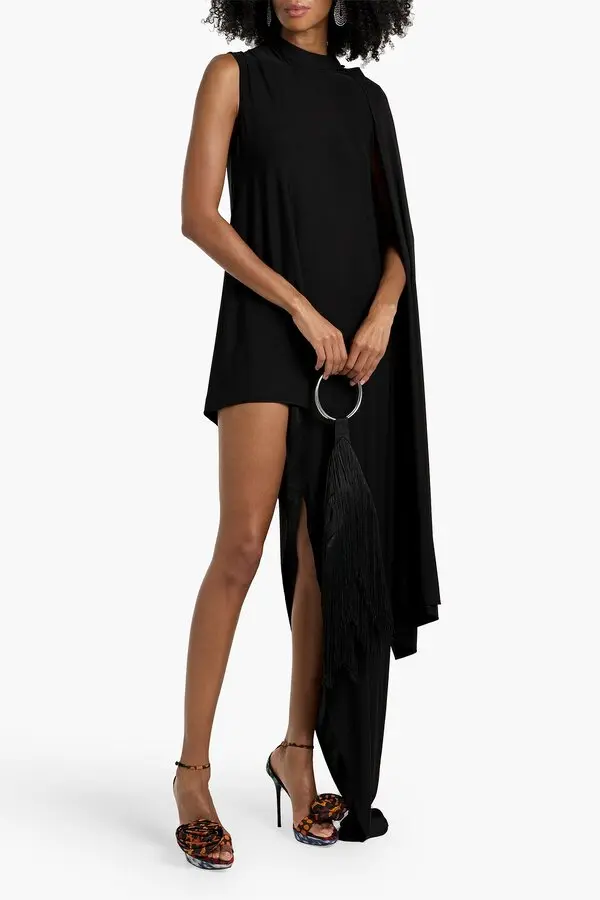 Magda Butrym Asymmetric Draped Stretchjersey Dress