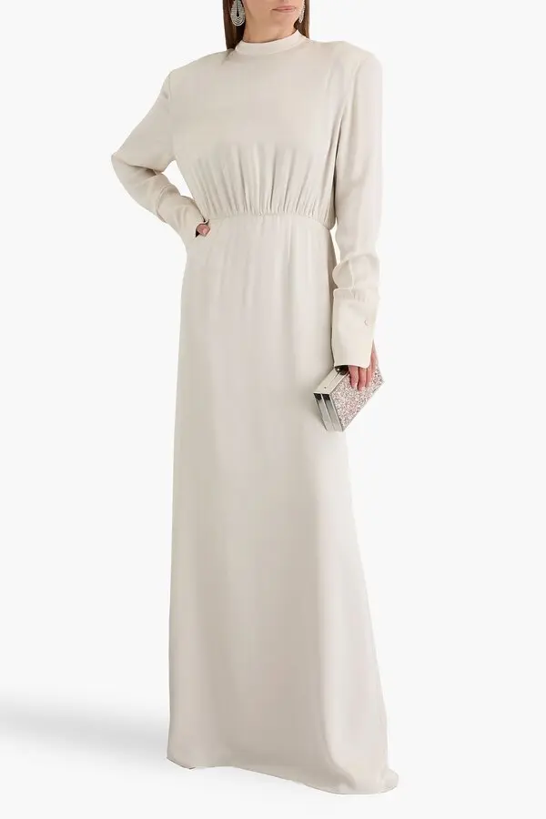 Magda Butrym Draped Silksatin Gown