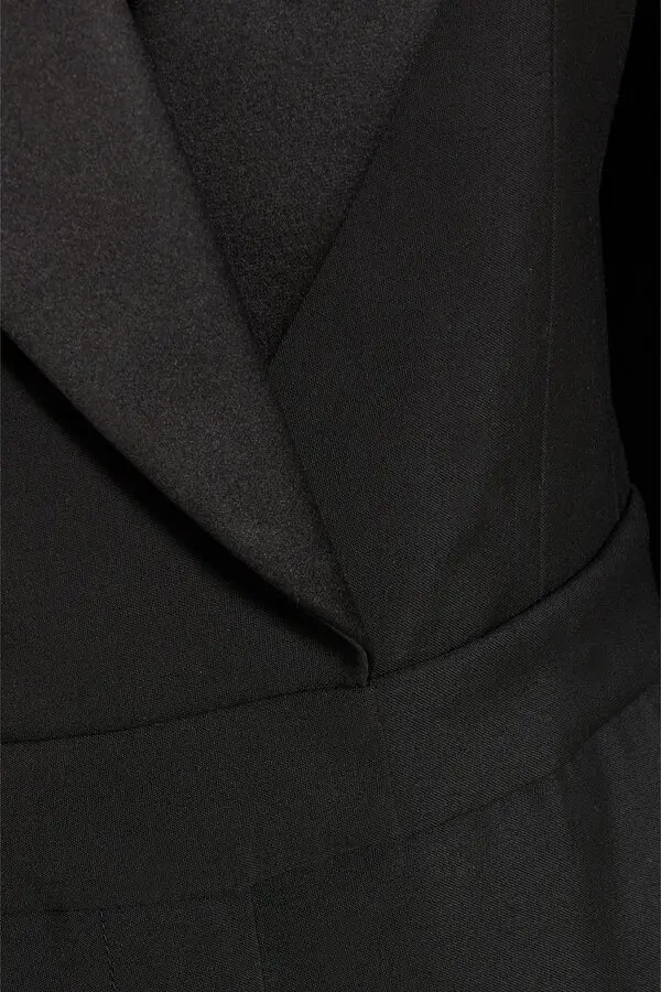 Alexander McQueen Satintrimmed Silkblend Jumpsuit