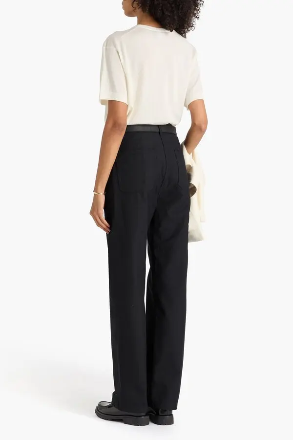Theory Twill Straightleg Pants - Black