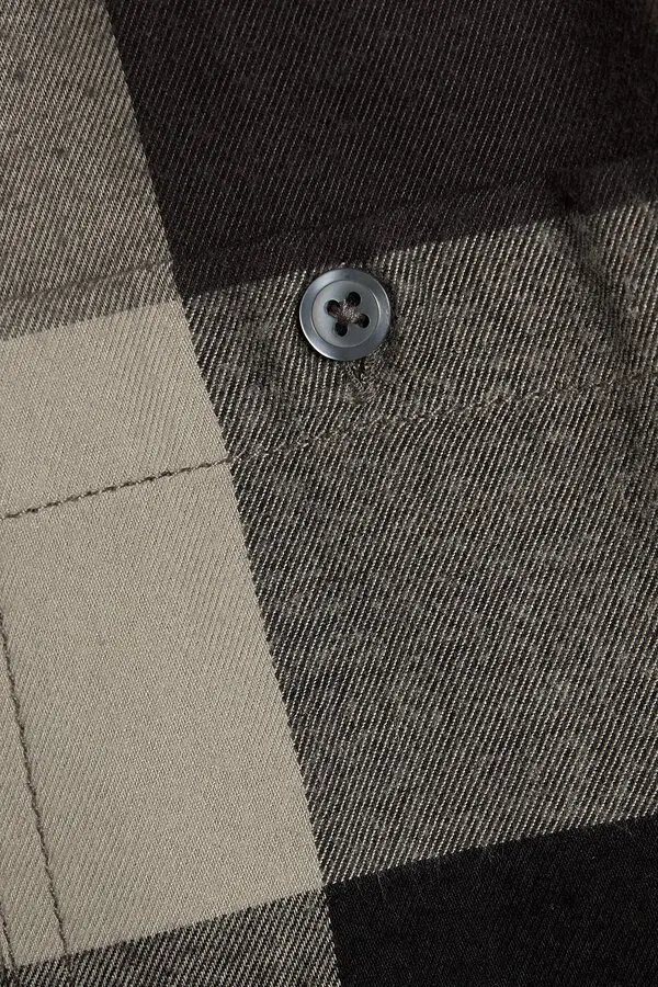 Paige Everett Checked Cottonblend Flannel Shirt