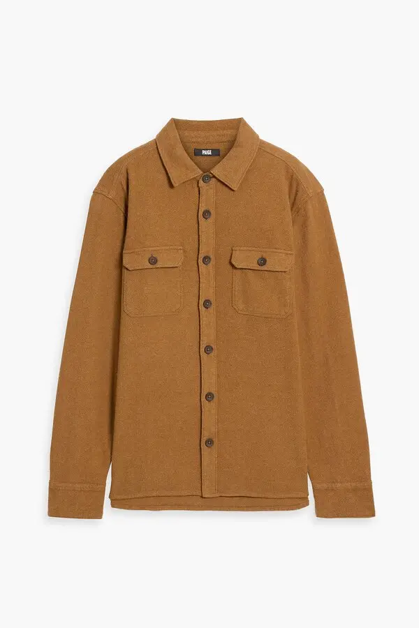 Paige Wilbur Cottontwill Overshirt - Camel