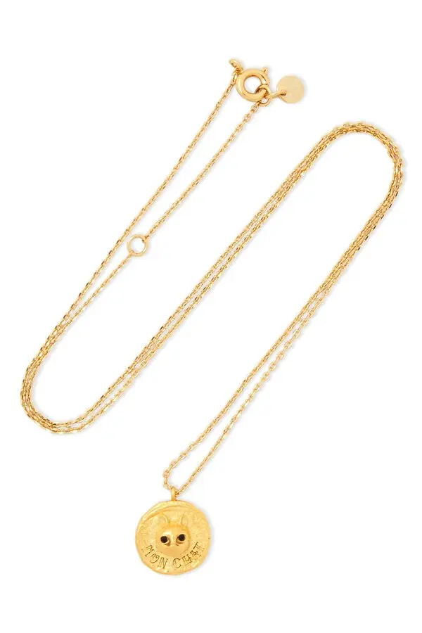 Maje Tone Crystal Necklace - Gold