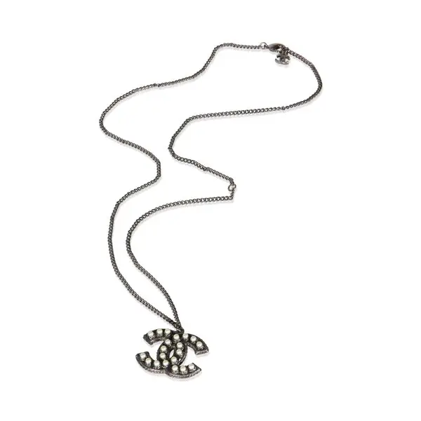 Chanel 2014 Faux Pearl Cc Pendant