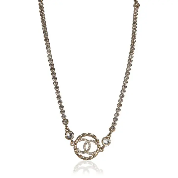 Chanel Gold-plated Cc Choker Necklace