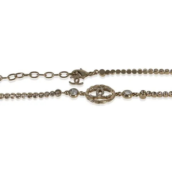 Chanel Gold-plated Cc Choker Necklace