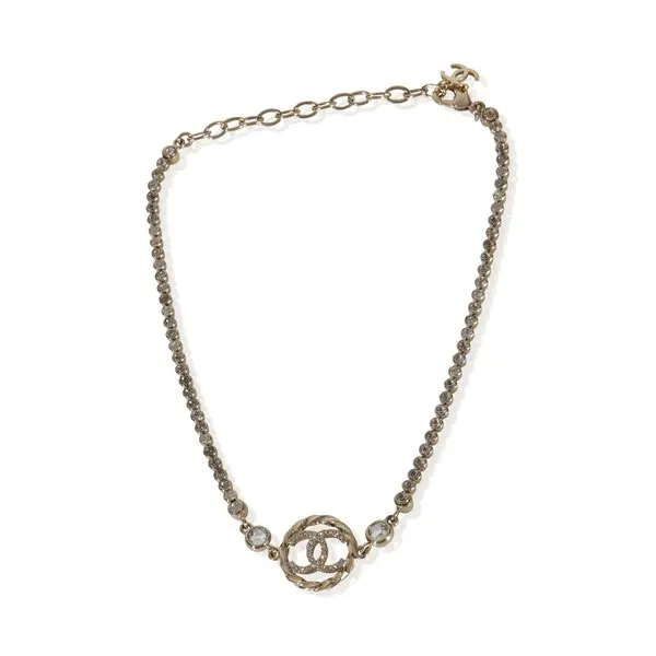 Chanel Gold-plated Cc Choker Necklace