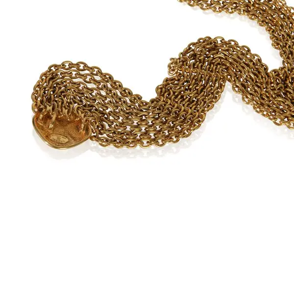 Chanel Gold-plated Matelasse Multistrand Necklace