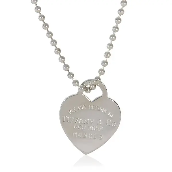 Tiffany & Co. Sterling Silver Heart Pendant Necklace