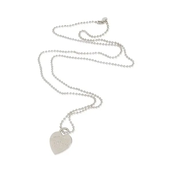 Tiffany & Co. Sterling Silver Heart Pendant Necklace