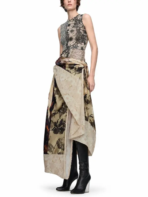 MAISON MARGIELA Sleeveless Floral Sequin Top