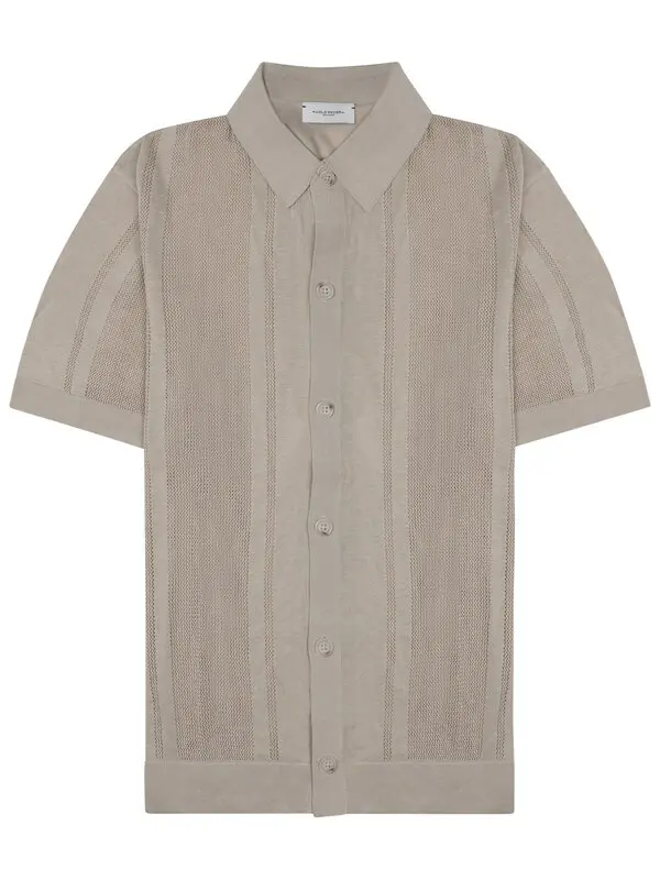 PAOLO PECORA MILANO Camicia In Maglia Di Seta E Cotone