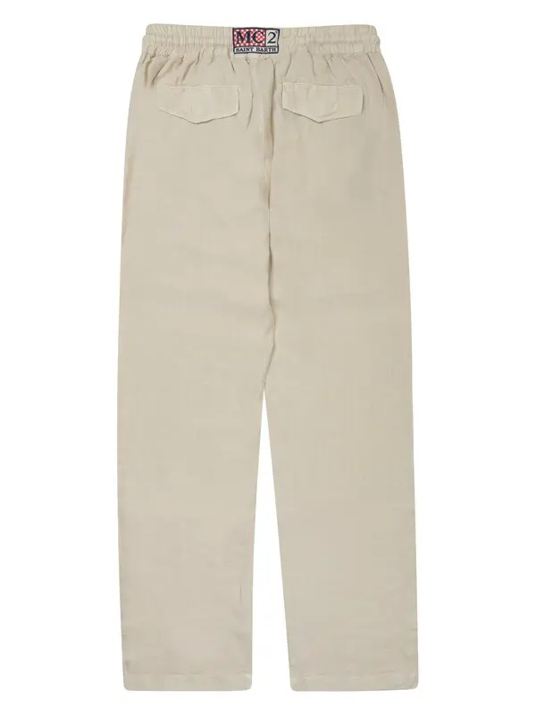 MC2 SAINT BARTH Pantalone "calais" In Puro Lino