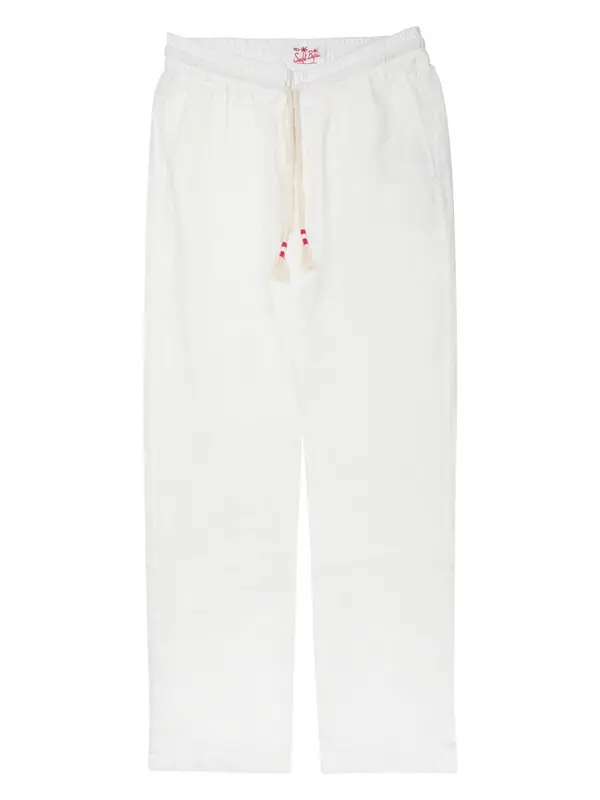 MC2 SAINT BARTH Pantalone "calais" In Puro Lino - White
