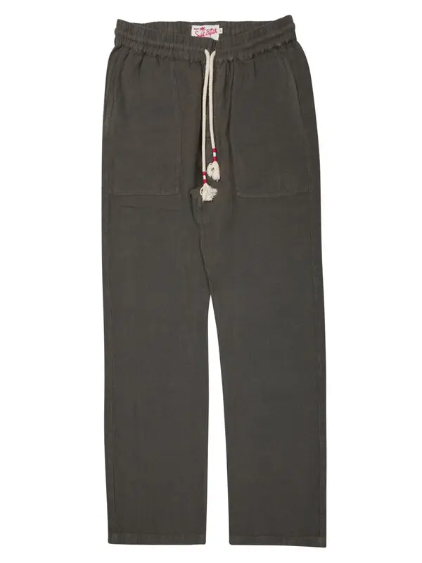 MC2 SAINT BARTH Pantalone "calais" In Puro Lino - Green