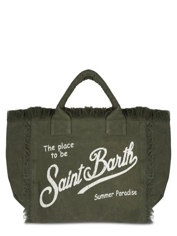 MC2 SAINT BARTH Borsa Vanity Regular In Lino - Green