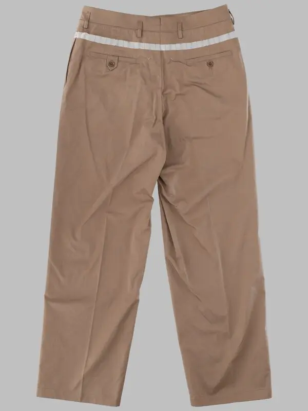 MAISON MARGIELA Wide-leg Waxed Cotton Trousers