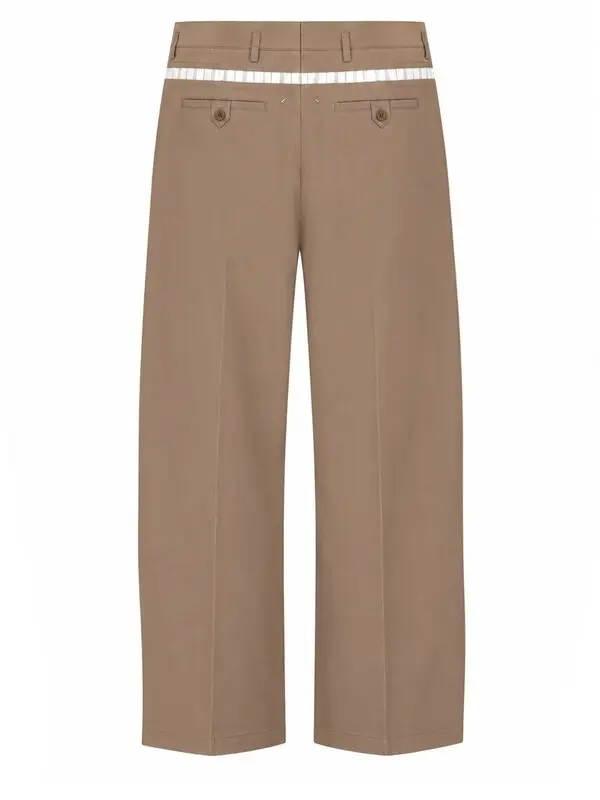 MAISON MARGIELA Wide-leg Waxed Cotton Trousers
