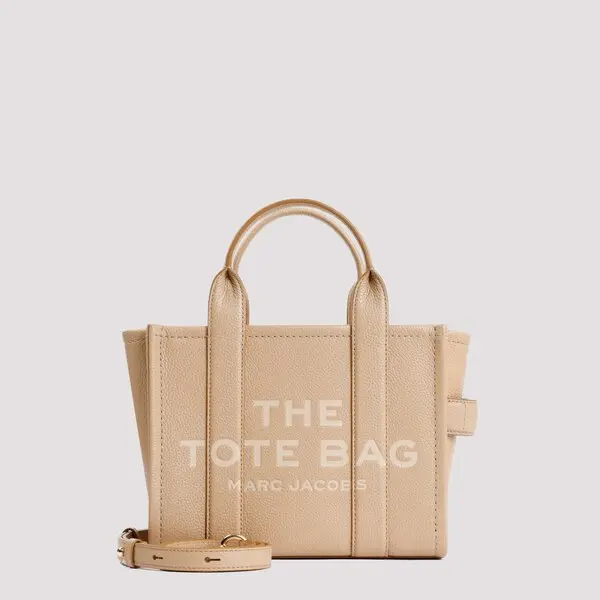 Marc Jacobs Leather Small Tote Bag With 25.5cm Width - Brown