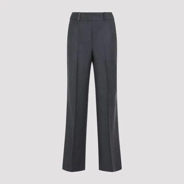 Peserico Regular & Straight-leg Virgin Wool Pants