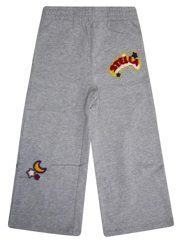 Stella McCartney Mini Trendy Trousers With Embroidered Details - Grigio