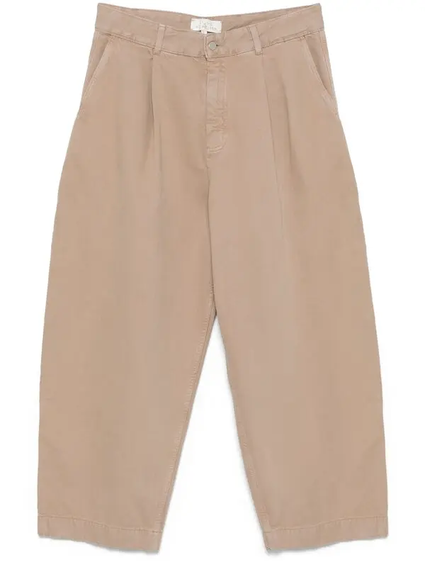 Studio Nicholson Lightweight Cotton Mini Trousers - Beige
