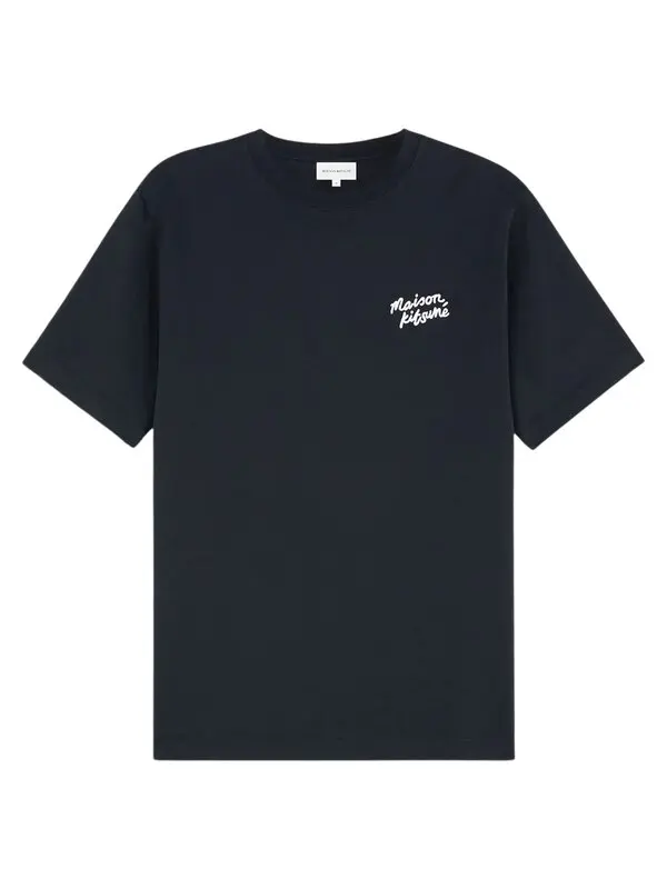 Maison Kitsuné Organic Cotton Mini T-shirt For - Black