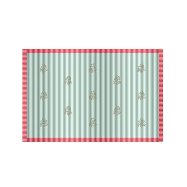 DHARA SHETH, DUBAI Red Sage Bloom Resort Cotton Sarong Seagreen & Multicolour - Green/red