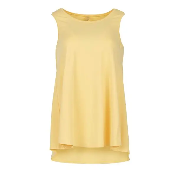 CONQUISTA Sleeveless Top With Rounded Hemline