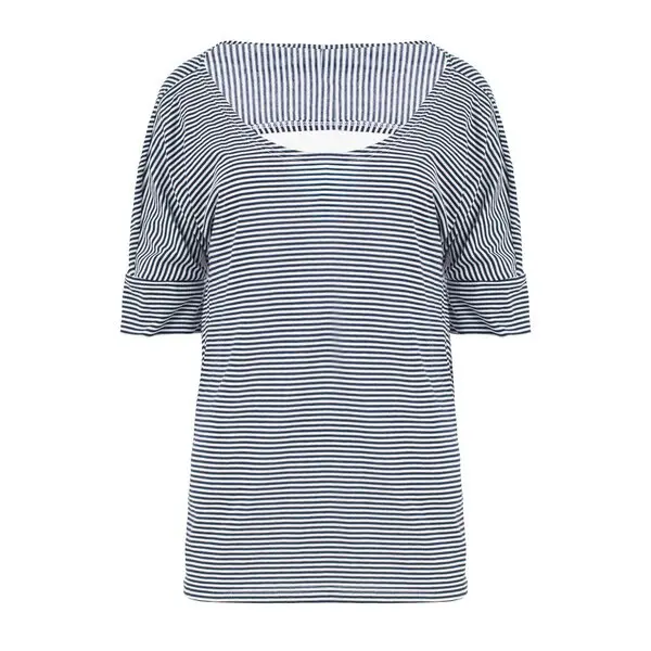 CONQUISTA Off Shoulder Striped Top
