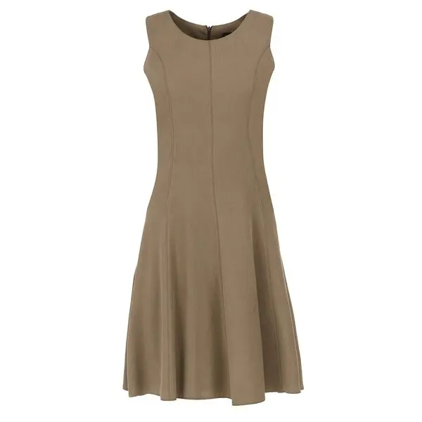 CONQUISTA Olive Colour Cloche Dress - Green