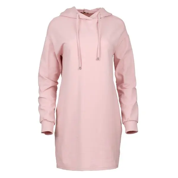 CONQUISTA Hooded Mini Dress - Pink