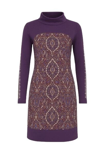 CONQUISTA Straight Print Mini Dress