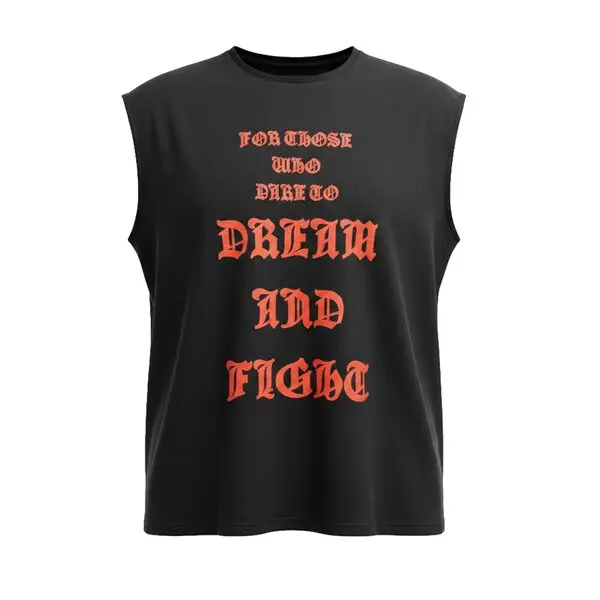 TOKKOU Japanese Cotton Sleeveless Top With Hannya Print - Black