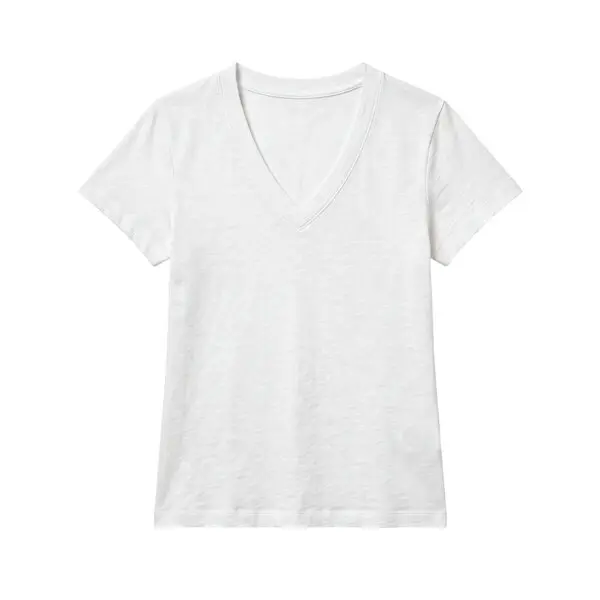 BRODIE CASHMERE Relaxed Fit V Neck Tee