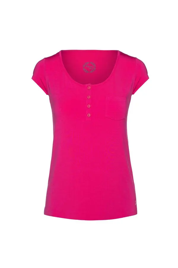 CONQUISTA Cap Sleeve Tee - Pink
