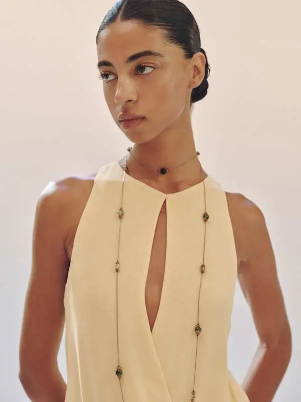 REFORMATION Daisy-kate Maxi Dress With Cut Out And Side Slit