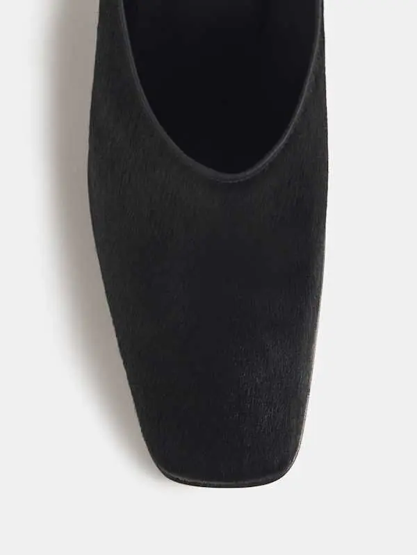 REFORMATION Claudette Heeled Mule Haircalf