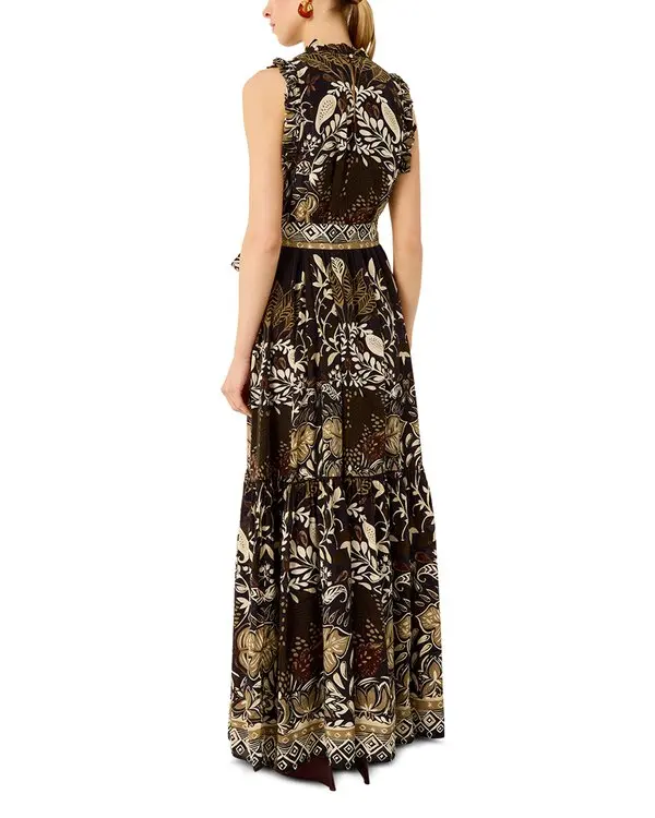 MARIE OLIVER Alice Belted Tiered Maxi Dress