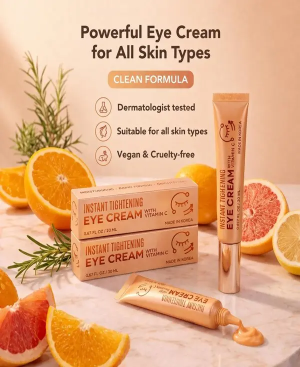 LOVERY Korean Skin Care Vitamin C Eye Cream