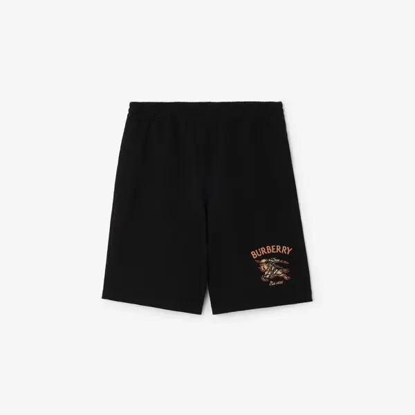 Burberry Knight Check Cotton Shorts