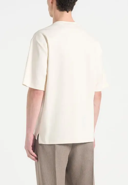 Manière De Voir Thierry Floral Eiffel Cotton T-shirt - Cream
