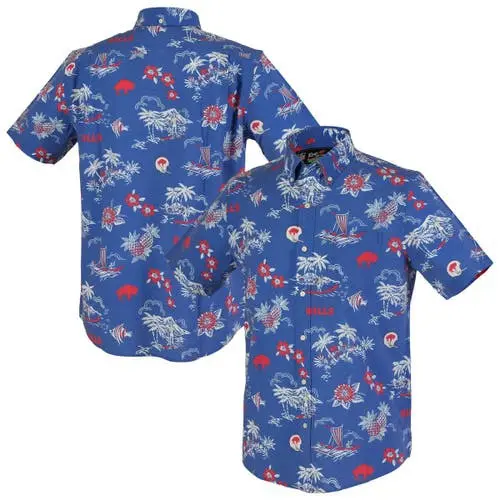 Reyn Spooner Buffalo Bills Kekai Performance Button-down Shirt - Royal